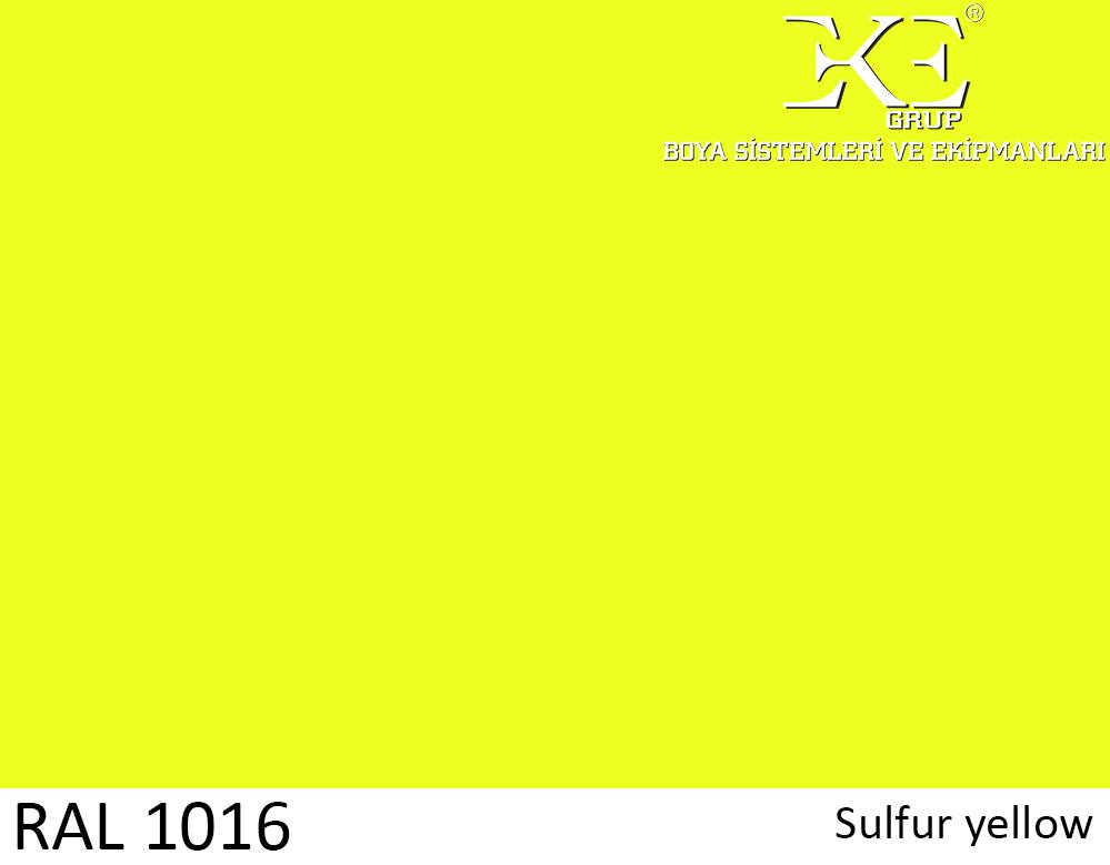 Ral 1016 Polyester Elektrostatik Toz Boya - Eke Grup A.Ş.